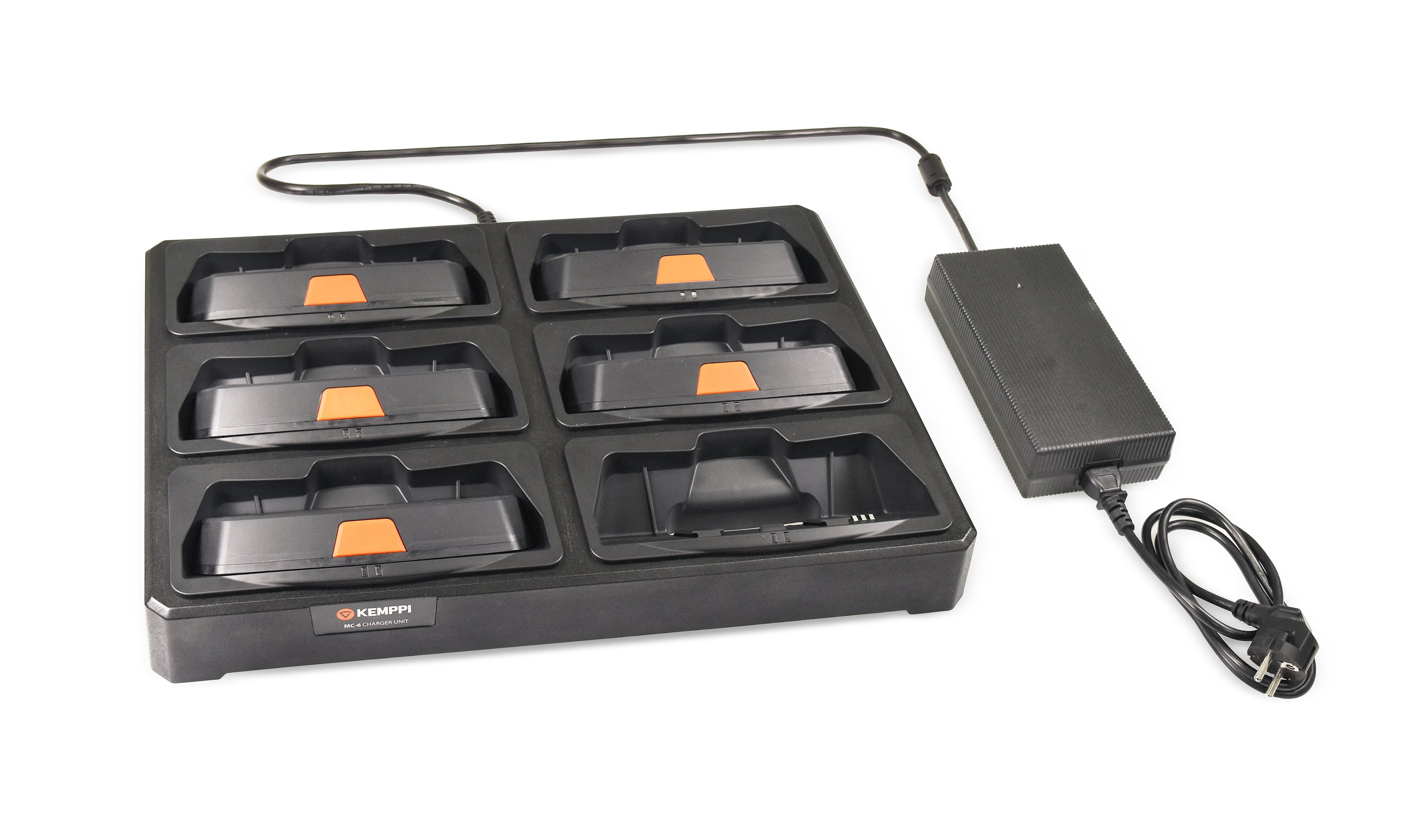 Multicharger MC-6 for PFU 210e Batteries | Kemppi