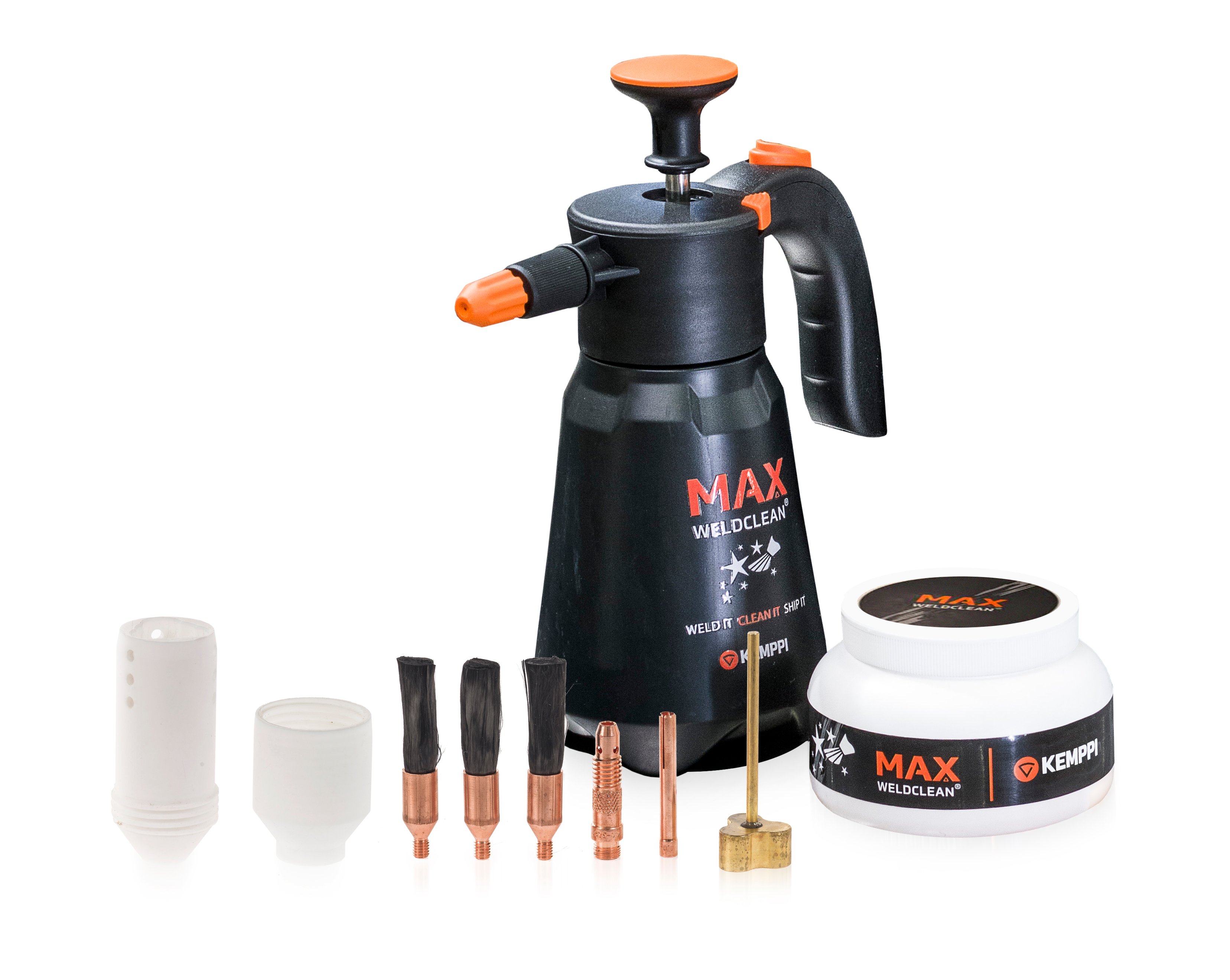 MAX WeldClean Starter Kit, Large Head, Multi Brush | Kemppi
